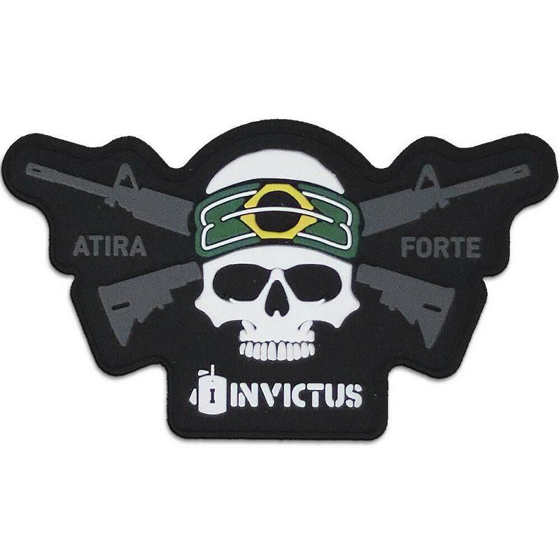 PATCH INVICTUS BRASIL SHOOTER - Visão Artigos Militares