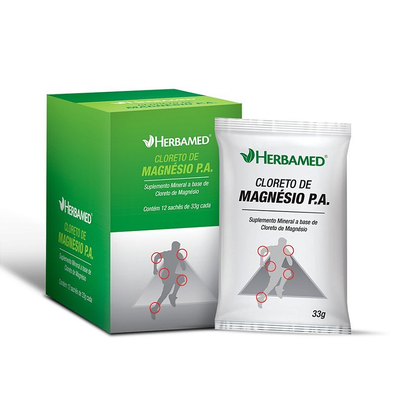 Cloreto de Magnésio P.A. 33G sachê - HERBAMED - FitoNatureza