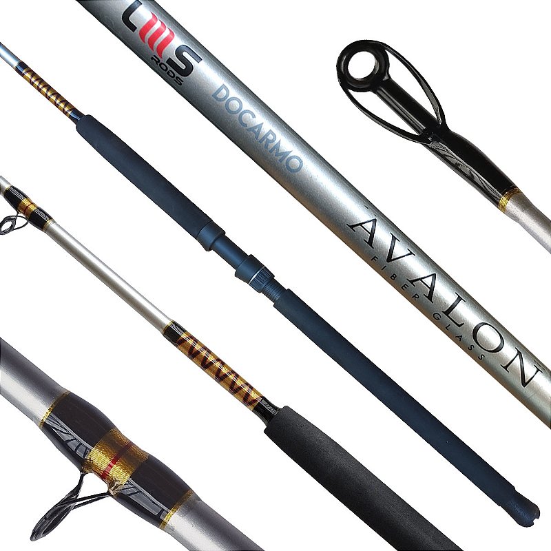 Vara para Carretilha Inteiriça 80lb Lumis Avalon 6'5 Pés Lure 250 ...
