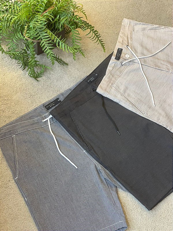 Bermuda Max Way Linho Color Masculina - A Casa das Marcas