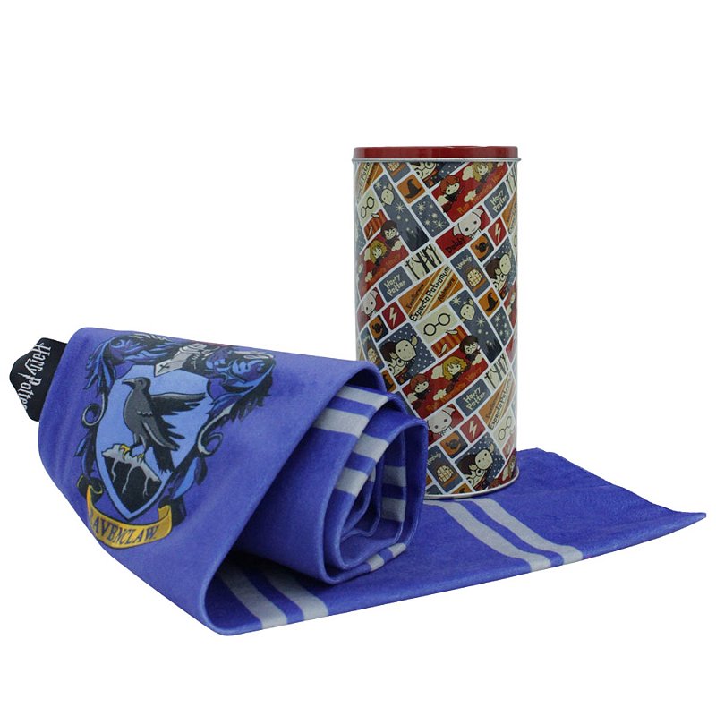 Harry Potter Cachecol + Lata Multiuso Corvinal Ravenclaw Azul Aveludado ...