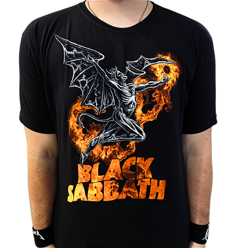Camiseta Black Sabbath Fallen Angel Stamp TS 1550 - Loja Rock n' Roll