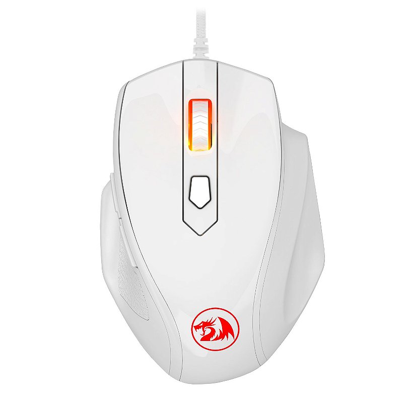 Mouse Gamer Redragon Tiger 2 Lunar White LED Vermelho M709W - Redragon ...