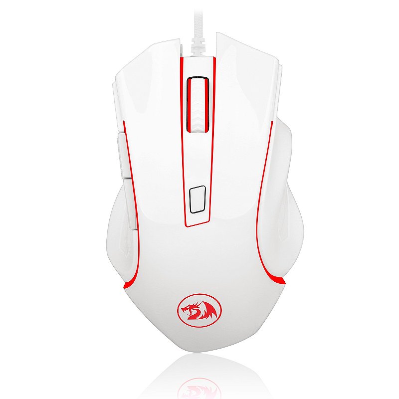 Mouse Gamer Redragon Nothosaur Lunar White com LED Multicolor M606W ...