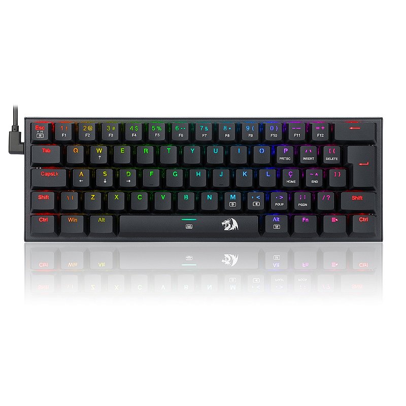 TECLADO MECÂNICO GAMER REDRAGON ANIVIA PRETO RGB COM SWITCH - Redragon ...
