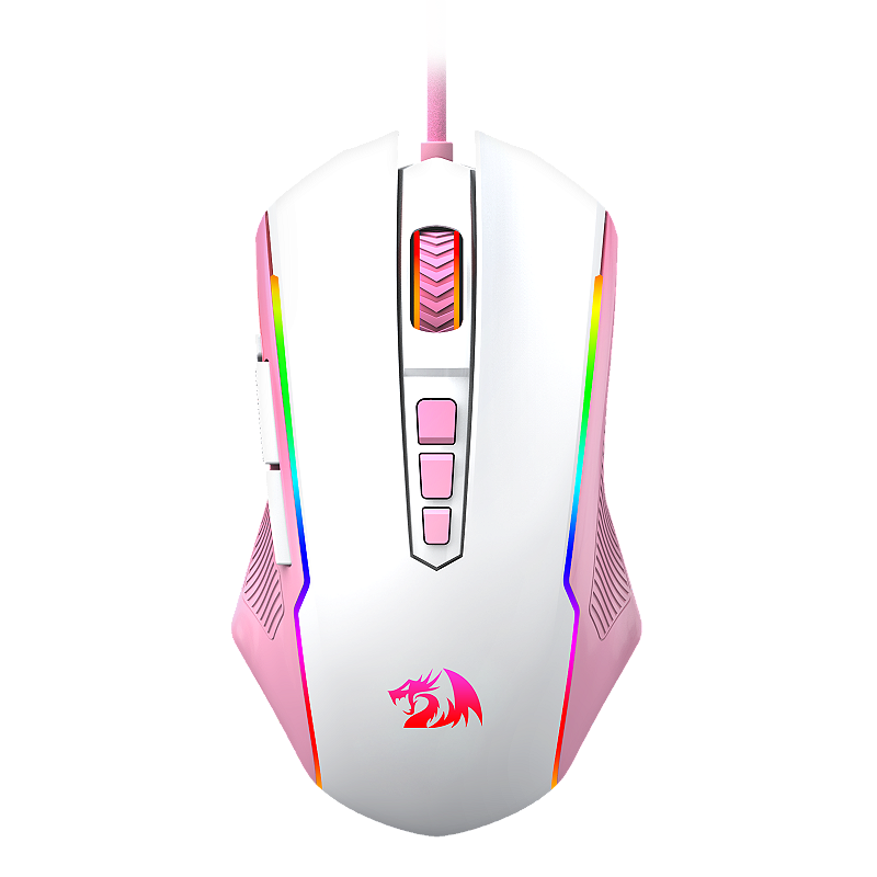 MOUSE RANGER BRANCO COM ROSA - Redragon Store