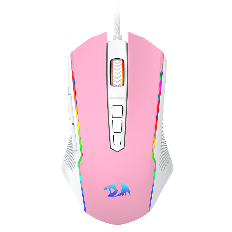 MOUSE RANGER ROSA COM BRANCO - Redragon Store