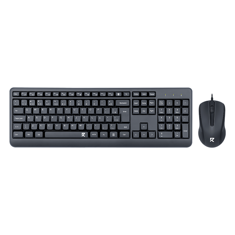 Combo Mouse e Teclado Redragon R Office BS-7092 Preto 1200 DPI ...