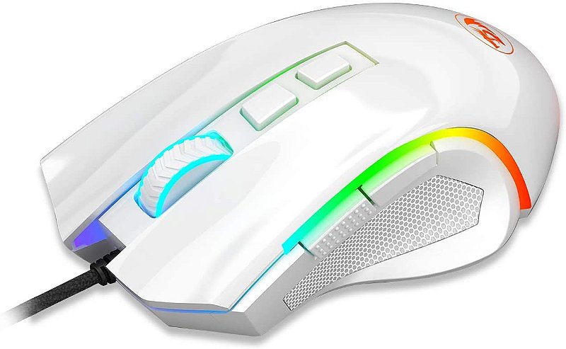 Mouse Redragon Gamer Griffin M607 RGB, 7200 DPI, 6 Botões, Lunar ...