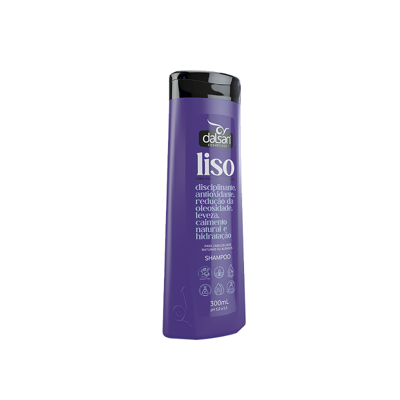 Shampoo Liso 300mL - Dalsan Naturallis Cosméticos