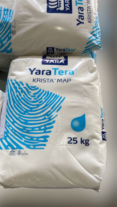 Adubo Yara Krista Map Sulfato Monoatômico - 25 kg - Yara Adubos ...