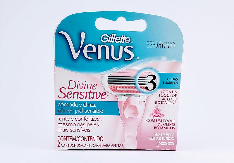 GILLETTE CARGA VENUS DIVINE C/2 - Barão Cosméticos