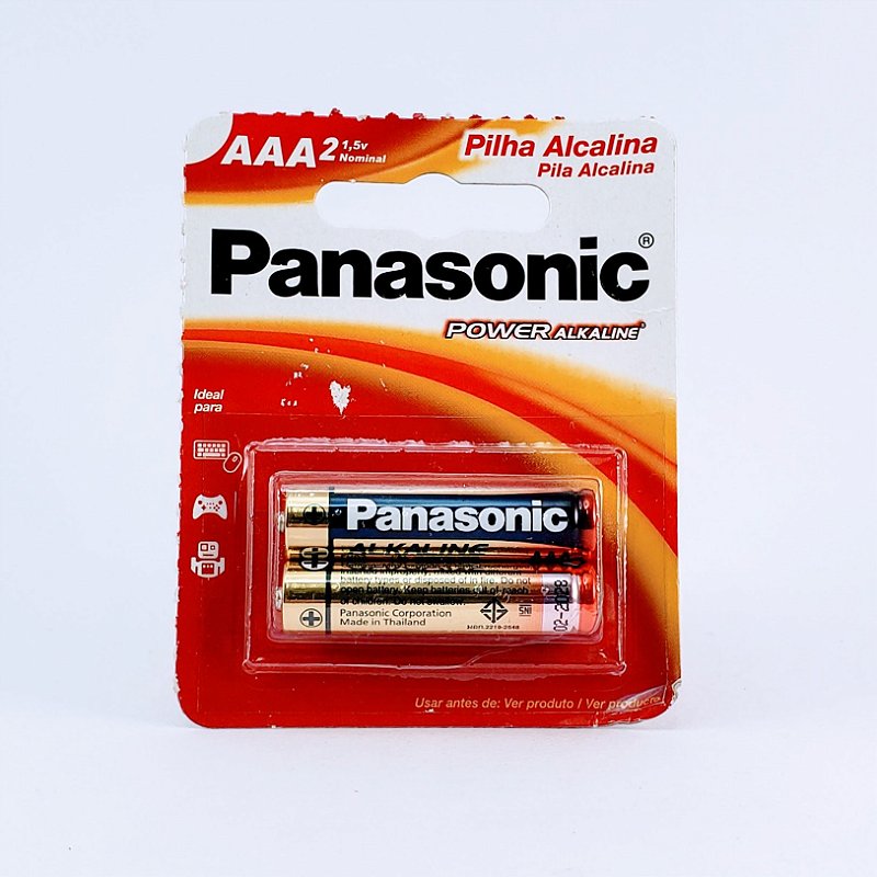 PILHA ALCALINA PANASONIC AAA2 - Barão Cosméticos