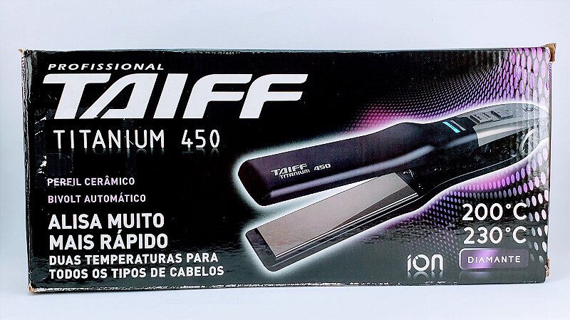 TAIFF CHAPA TITANIUM LARGA 200/230ø - Barão Cosméticos