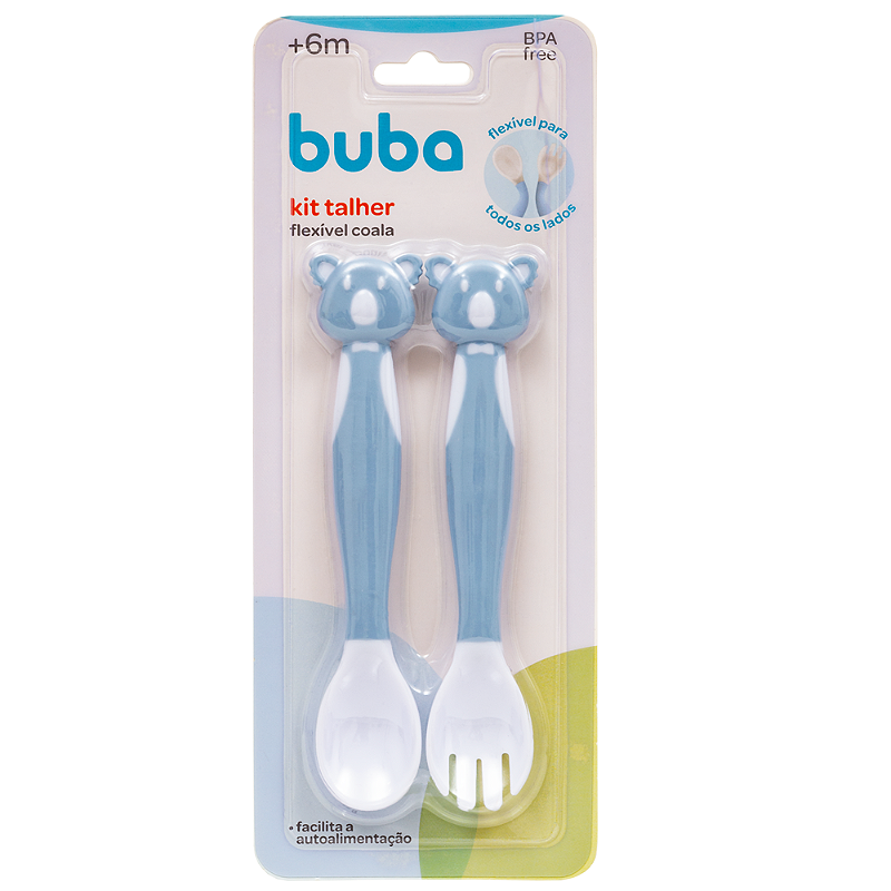Kit Talher Coala Azul - Buba - TotalBaby Store