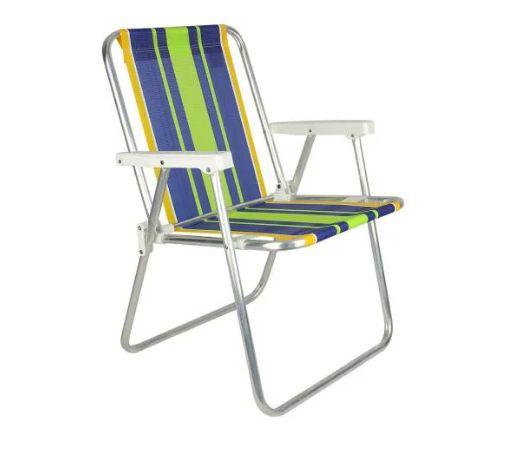 Cadeira Mor praia alumínio - MACROPAMPA ATACADISTA