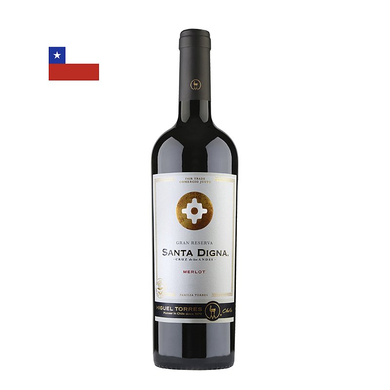 Vinho Miguel Torres Santa Digna Merlot Tinto 750ml - LM Online
