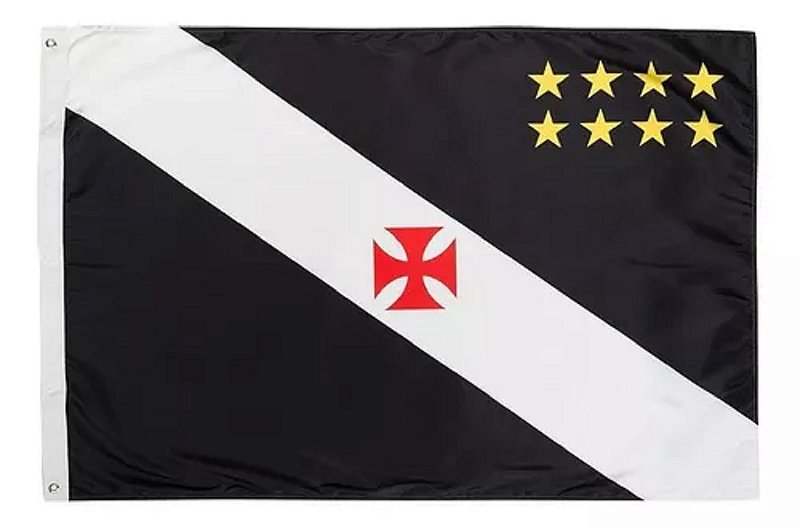Bandeira Vasco Torcedor Oficial 2 Panos (1 Face) - Casa do Atleta