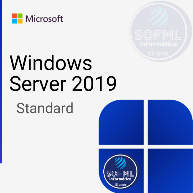 Windows Server 2019 Standard 16 Core - Part Number - Sof ML informática