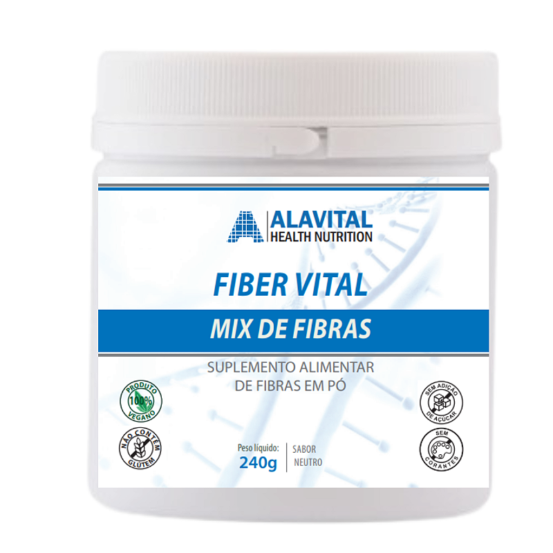 FIBER VITAL - MIX DE FIBRAS 240G - ALAVITAL - VIDAFORMA