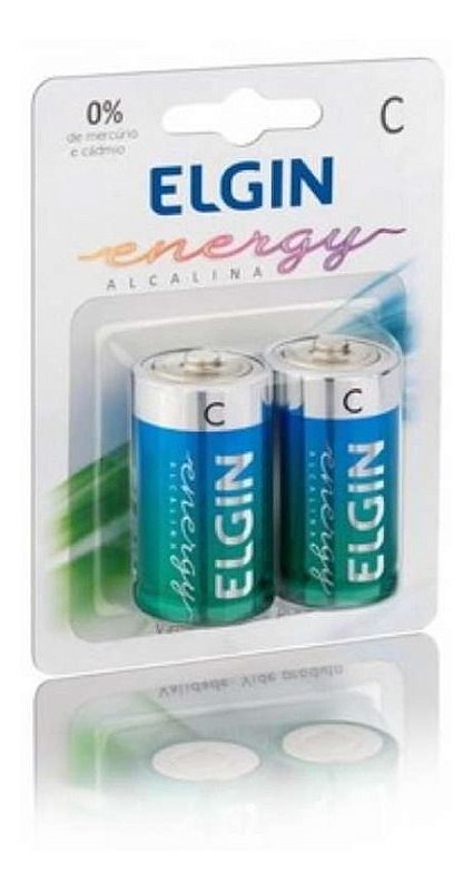 Pilha C Alcalina Lr14 1.5v Com 2 Elgin - MEGA IMPRESS - Papelaria ...