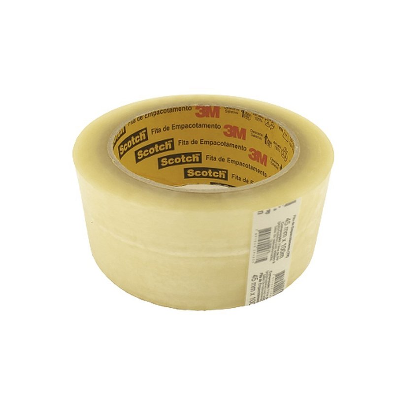 Fita Empac. 45mmx100m Transp 3m Un - MEGA IMPRESS - Papelaria, Copos ...