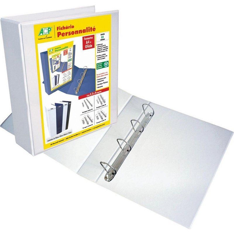 Fich 4 Argolas 75mm Of Branco Cristal 4750br Acp - MEGA IMPRESS ...