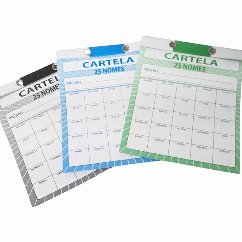Rifa 25 Nomes 6012 C/50 - MEGA IMPRESS - Papelaria, Copos ...