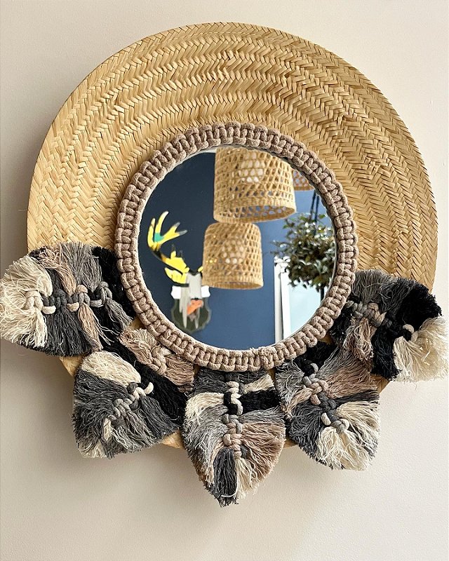 Espelho Boho Light & Shadow | 40 cm - Produtos de Decoração feitos por ...