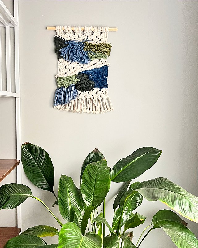 Painel Macrame Sea Life | 35 cm x 45 cm - Produtos de Decoração feitos ...