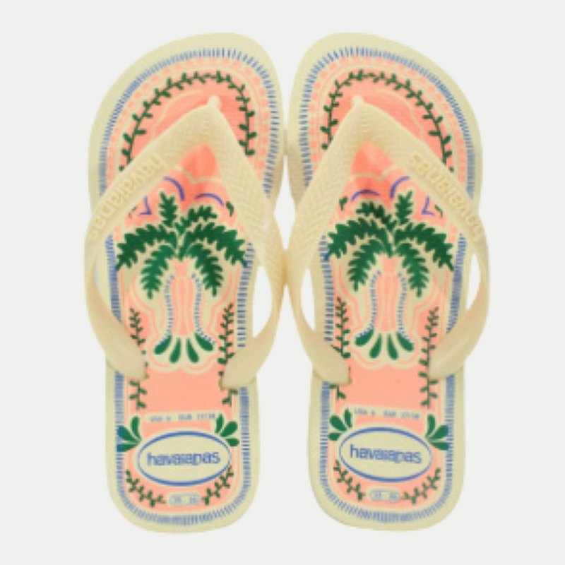 CHINELO HAVAIANAS TOP SUMMER VIBES DE DEDO CREME FEMININO ADULTO ...