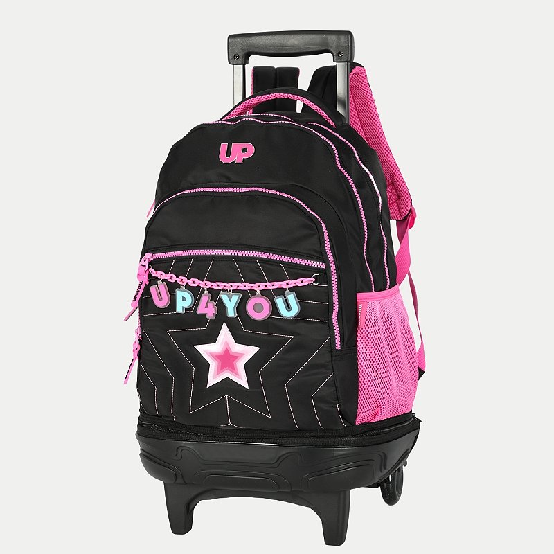 PASTA UP4YOU ESTRELA DE CARRO/RODINHA PRETA FEMININA - Lojas Parati