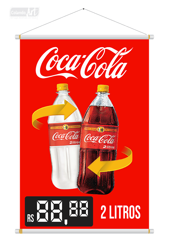 Banner Coca Cola Retornável - ColandoArt
