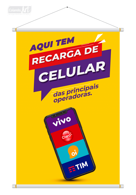 Banner Recarga de Celular - ColandoArt