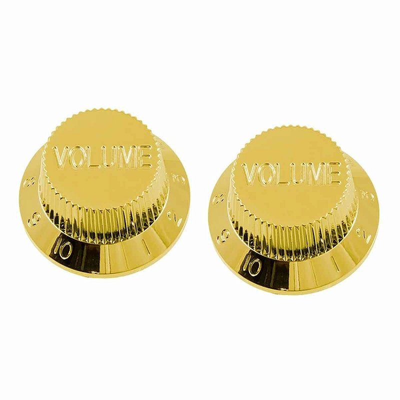 Knob Volume Plástico para Stratocaster Dourado (Duas Unidades) - Planet ...