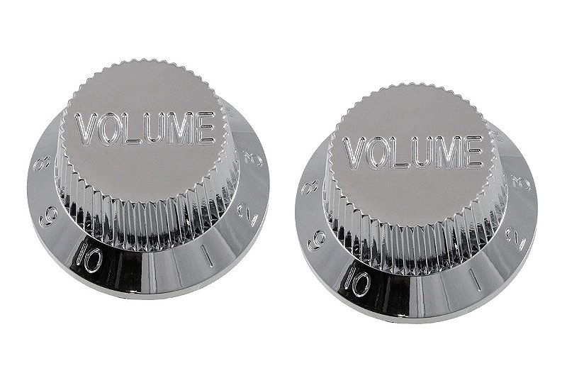 Knob Volume Plástico para Stratocaster Cromado (Duas Unidades) - Planet ...