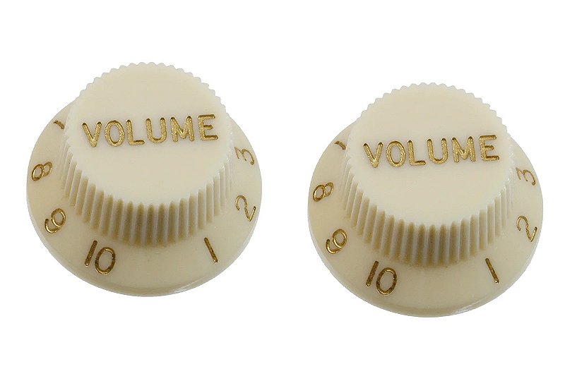 Knob Volume Plástico para Stratocaster Parchment (Duas Unidades ...