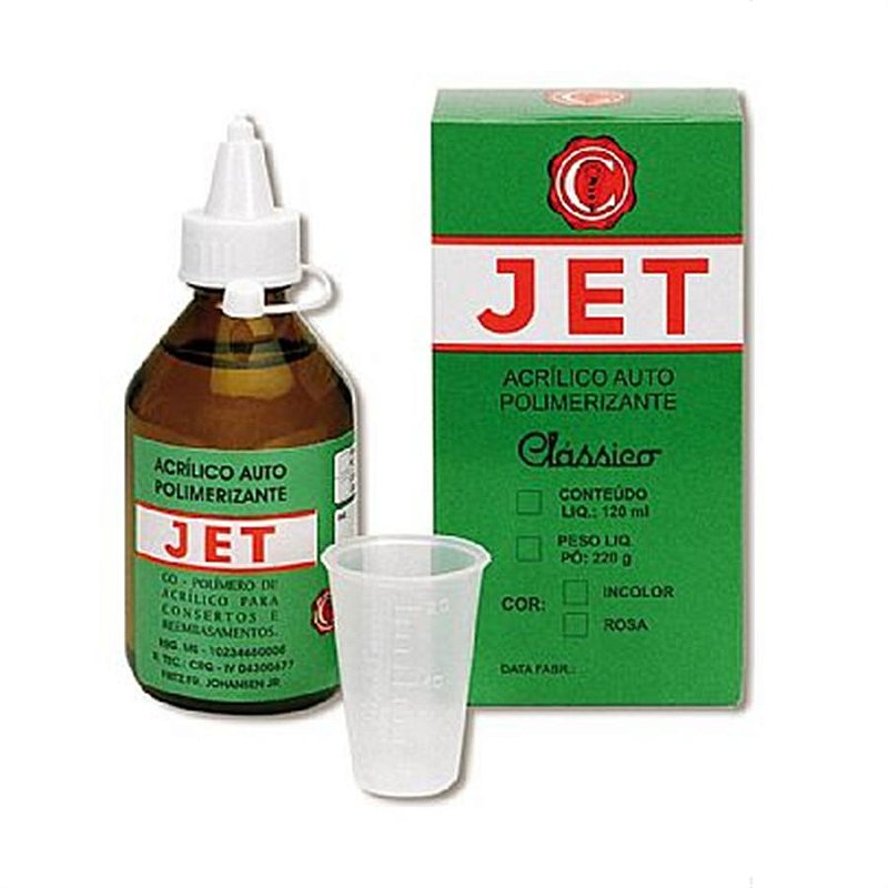 Resina Acrílica Jet Líquido 120 ml - Clássico - Dental Ice Virtual ...