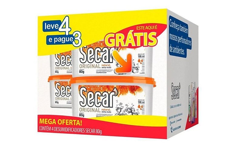 Kit Desumidificador Secar 80g Original - Casa Vieira