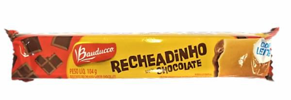 Biscoito Bauducco Recheadinho Chocolate 104g - Casa Vieira