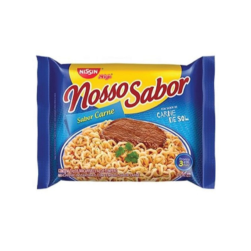 Miojo Nissin Nosso Sabor Carne de Sol 74g - Casa Vieira