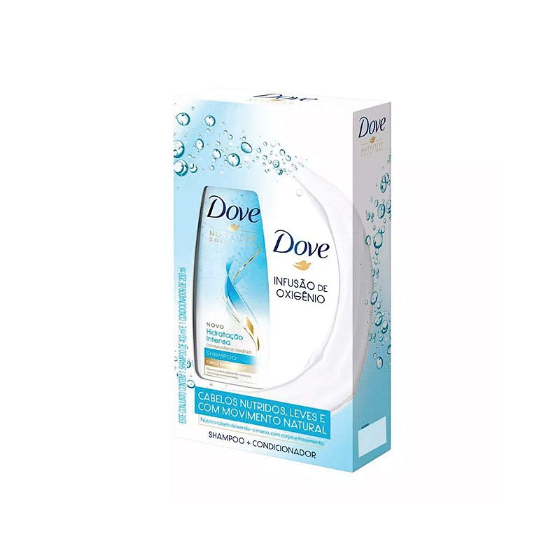 Kit Shampoo Dove Hidratação Intensa 400ml e Condicionador 200ml - Casa ...