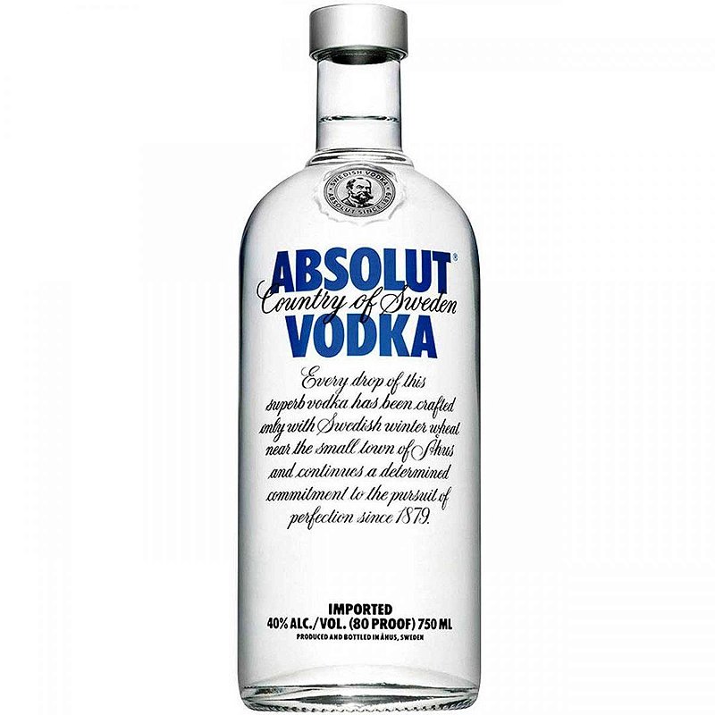 Vodka Absolut 750ml - Casa Vieira