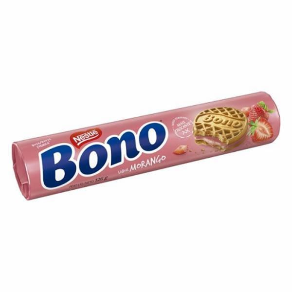 Biscoito Nestlé Bono Recheado Morango 126g - Casa Vieira