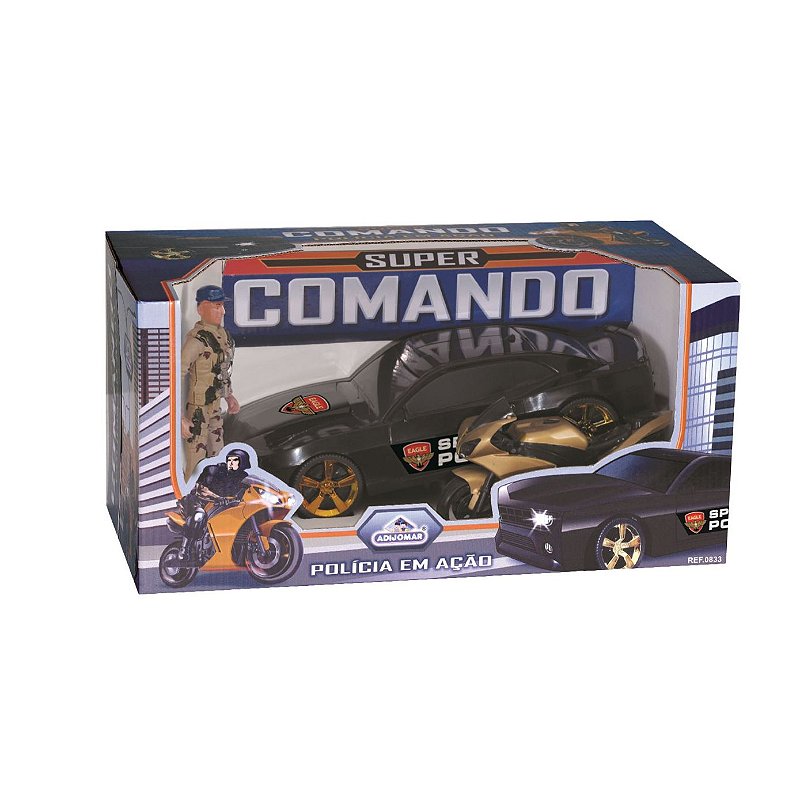 Carro Super Comando Polícia em Ação 3+ Anos - Casa Vieira