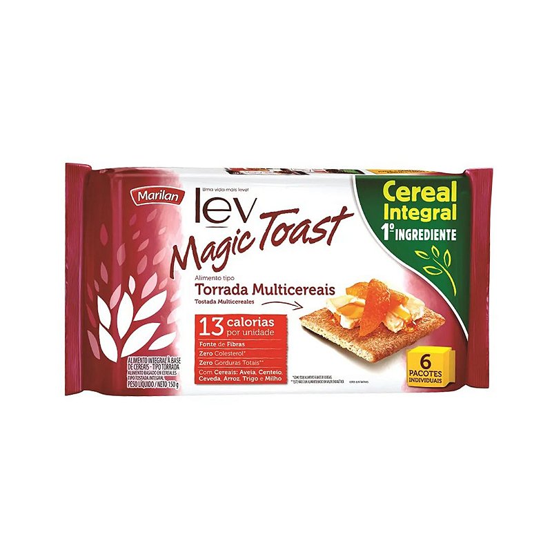 Torrada Marilan Magic Toast Multicereais 150g - Casa Vieira