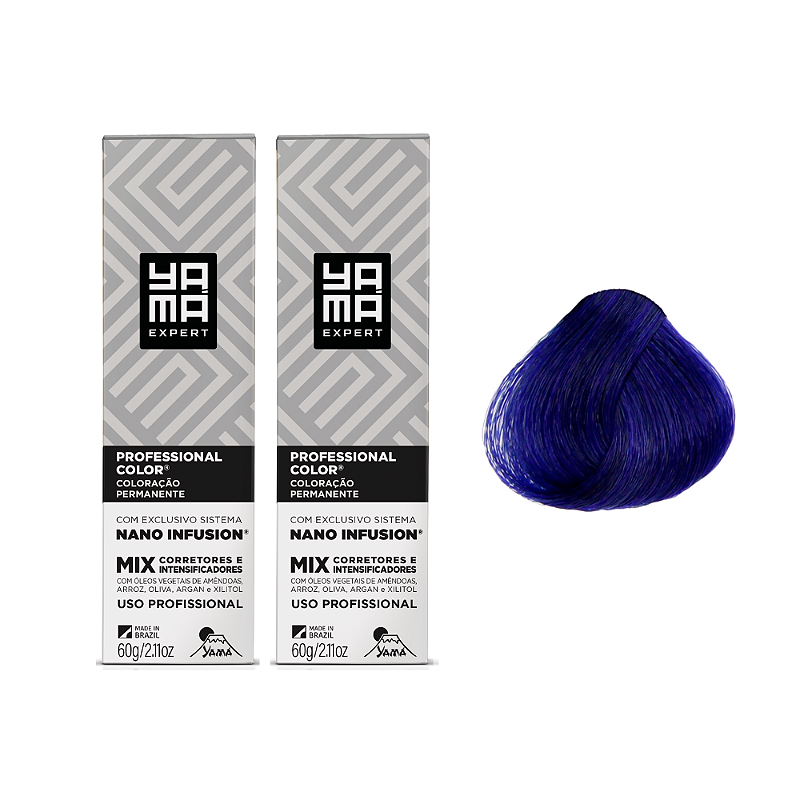 Kit C/2 Colorações Nano Mix Azul Yamá - Perfumaria em Casa | Cosméticos ...