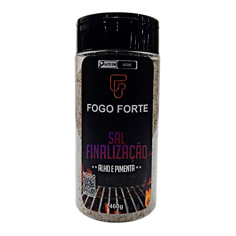 Pote Grande Sal Finalização com Alho e Pimenta 460G - Fogo Forte ...