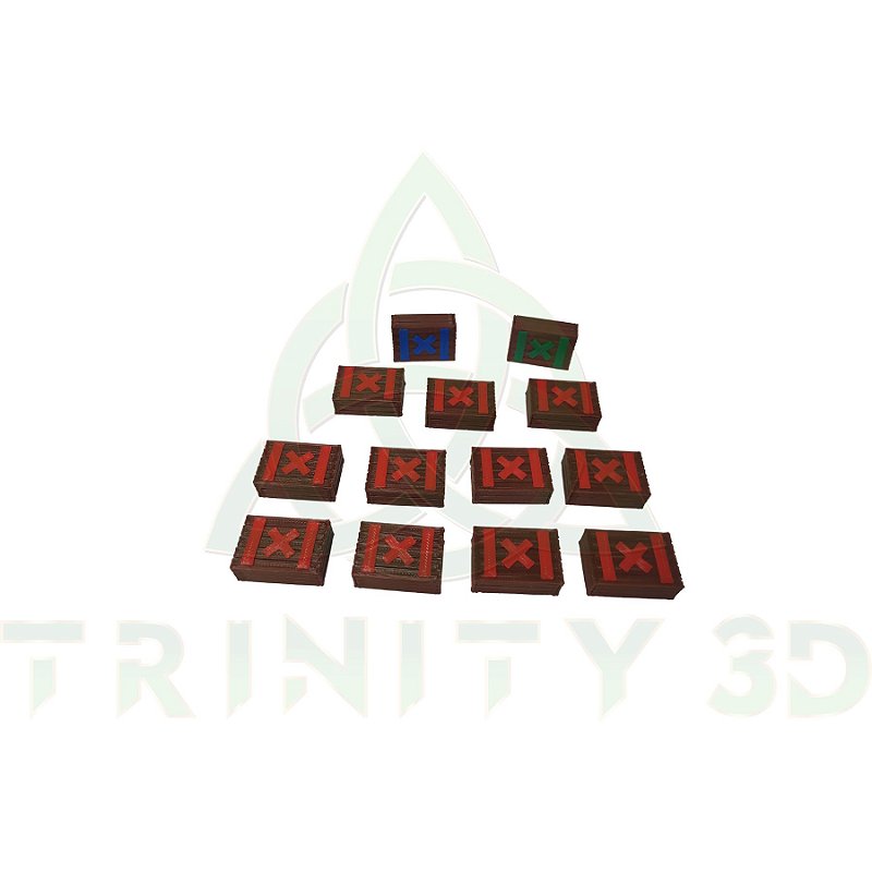 Zombicide 2.0 - Tokens de Objetivo 3D temáticos - Trinity 3D - Expanda suas possibilidades e ...