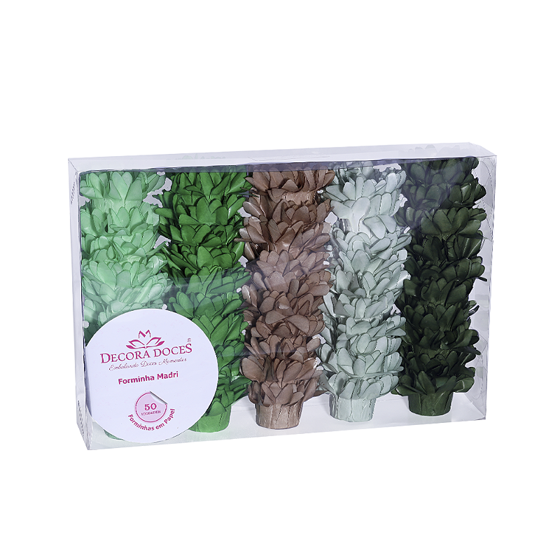 Forminha Madri Kit Boho 08 Decora Doces Embalagem 50 uni - Lembrança Chique